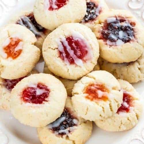 Shortbread Thumbprint Cookies - Life Made Sweeter