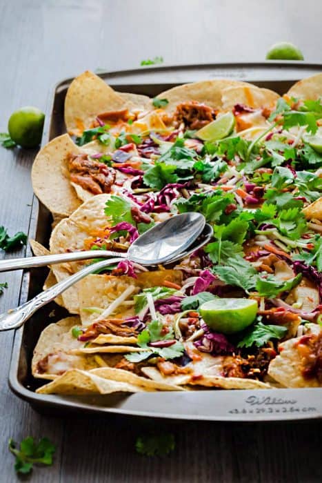 Asian Chicken Nachos - Instant Pot or Slow Cooker