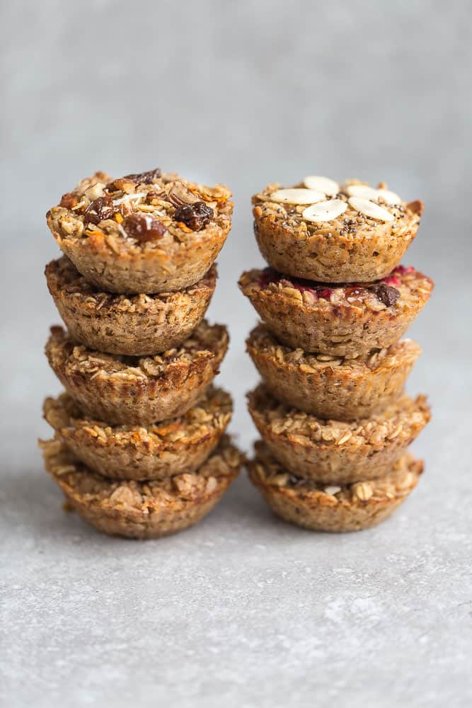 Baked Oatmeal Cups - 8 Ways - Life Made Sweeter
