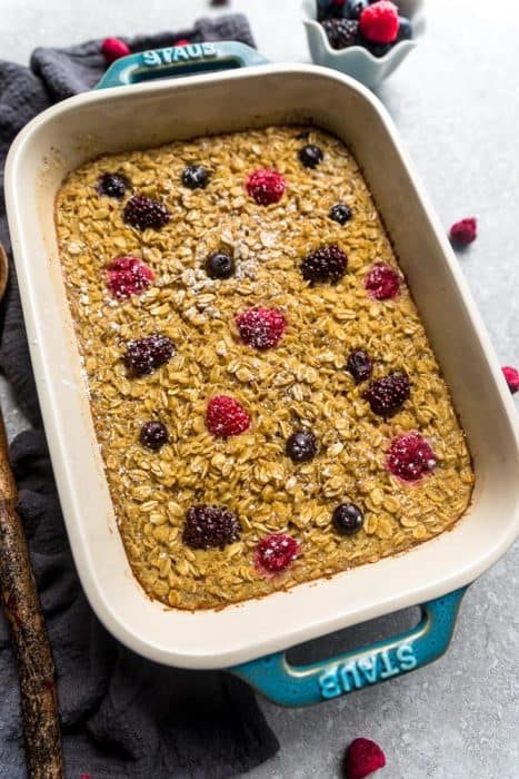 Berry Baked Oatmeal Recipe | Easy Make Ahead Oatmeal Breakfast