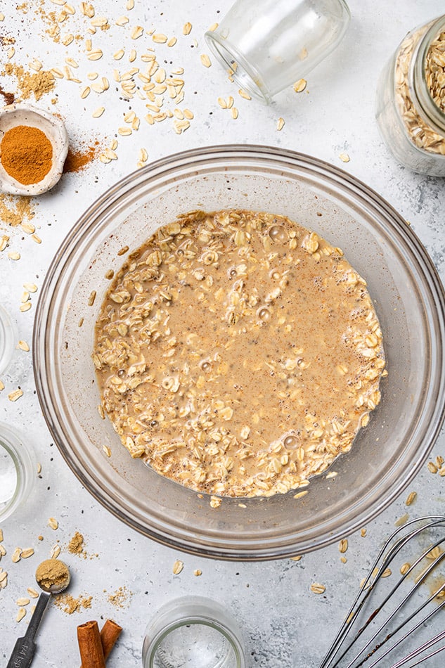 Gingerbread Overnight Oats - Life Made Sweeter