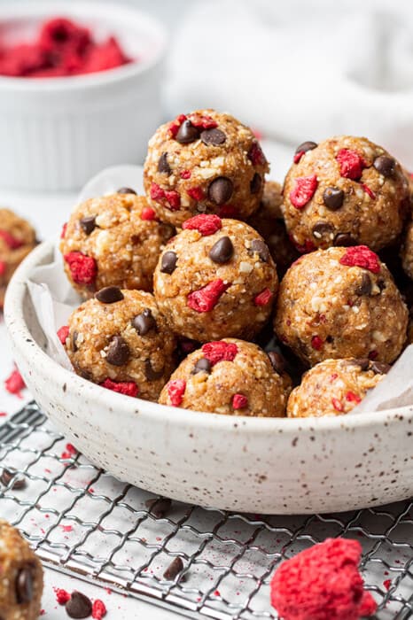 Raspberry Protein Balls - Life Made Sweeter