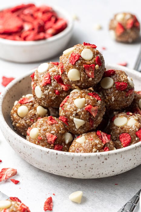 Strawberry Bliss Balls - Life Made Sweeter