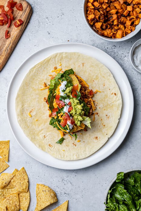 Vegetarian Crunchwrap - Life Made Sweeter