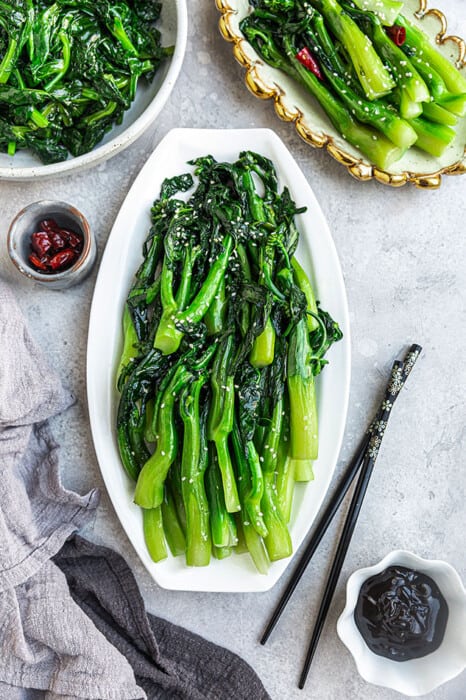 Authentic Gai Lan (Chinese Broccoli) Stir-Fry | Life Made Sweeter