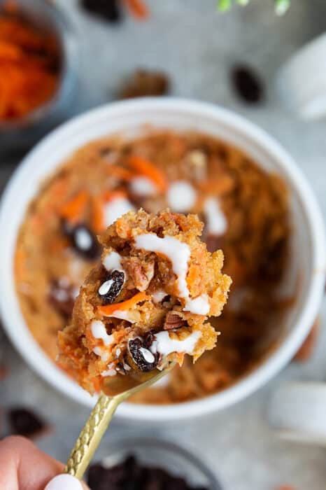 Carrot Mug Cake - Keto | Paleo | Vegan | Low Carb