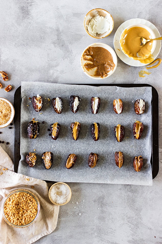 Stuffed Dates 8 Ways - Easy Healthy Snack & Appetizers