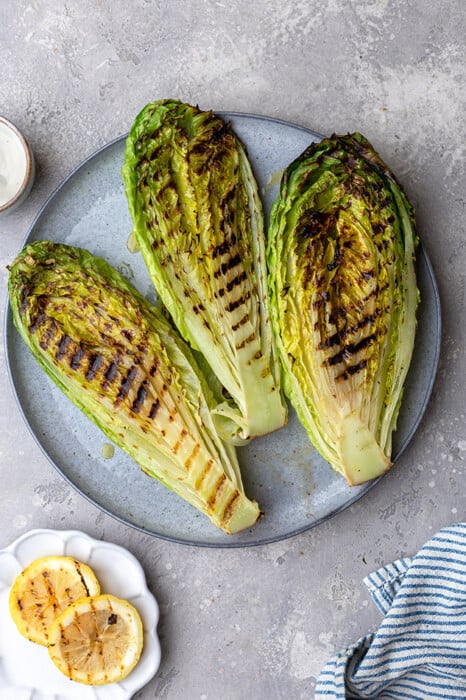 Grilled Romaine Salad - Life Made Sweeter
