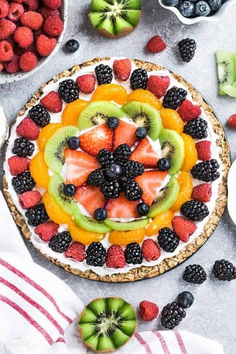 Healthy Fruit Pizza Recipe | An Easy Fresh Fruit Breakfast or Dessert