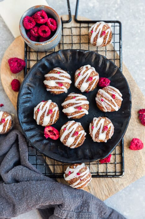 Raspberry Bliss Balls - Healthy Protein Bites