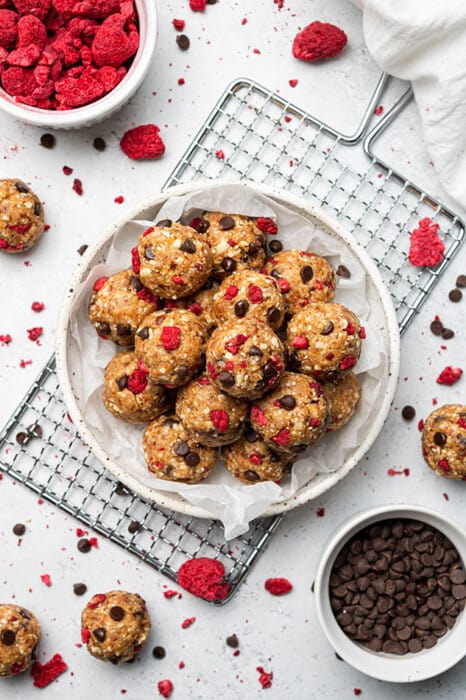 Raspberry Protein Balls - Life Made Sweeter
