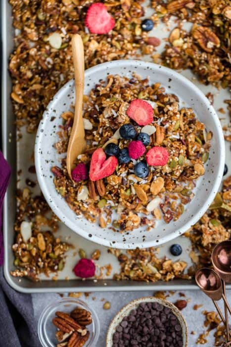 Keto Granola - Low Carb / Sugar Free / Grain Free Breakfast & Snack