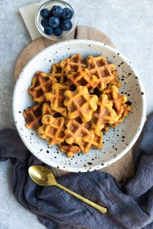 Mini Waffle Cereal - Healthy Waffle Recipe | Paleo | Keto