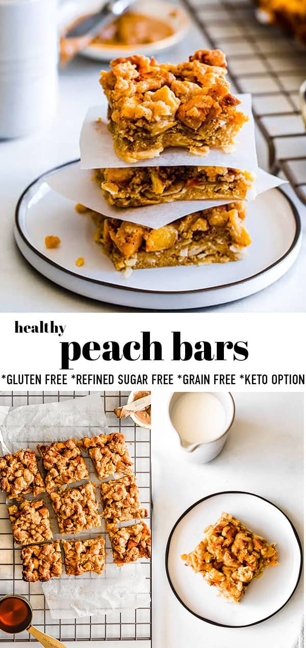 Peach Bars - Paleo | Gluten-Free + Low Carb Keto Option