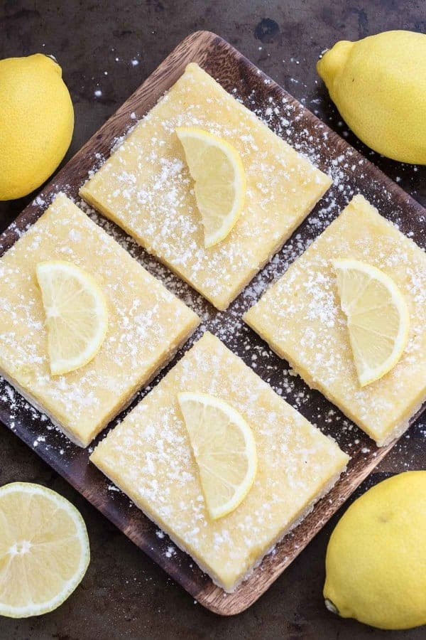 Keto Lemon Bars - BEST Low Carb Sugar Free Lemon Recipe