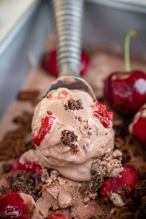 No Churn Black Forest Ice Cream Recipe | Easiest Homemade Ice Cream