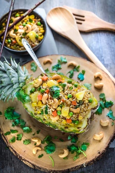 Pineapple Fried Rice Recipe {Thai flavors} - Life Made Sweeter