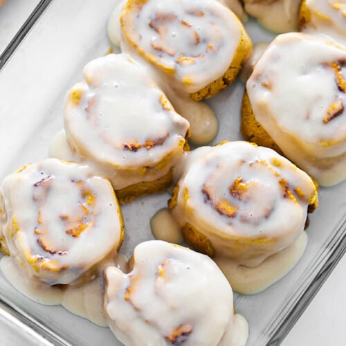 Pumpkin Cinnamon Rolls | Life Made Sweeter