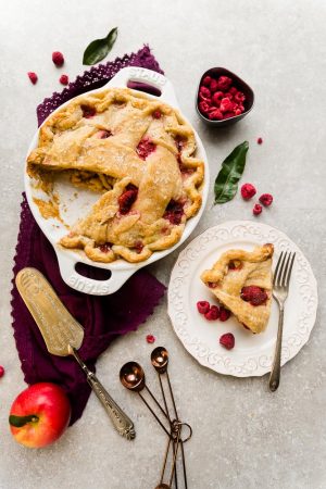 Easy Raspberry Apple Pie | Quick and Simple Summer Pie Dessert Recipe