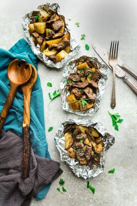 Steak and Potatoes Foil Packets | Easy Steak Dinner Recipe Idea