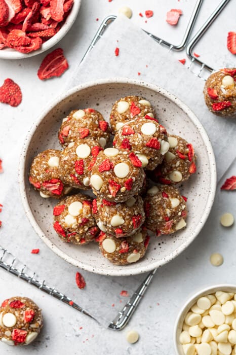 Strawberry Bliss Balls - Life Made Sweeter