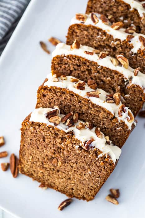 Easy Gingerbread Loaf with Maple Cream Cheese Frosting