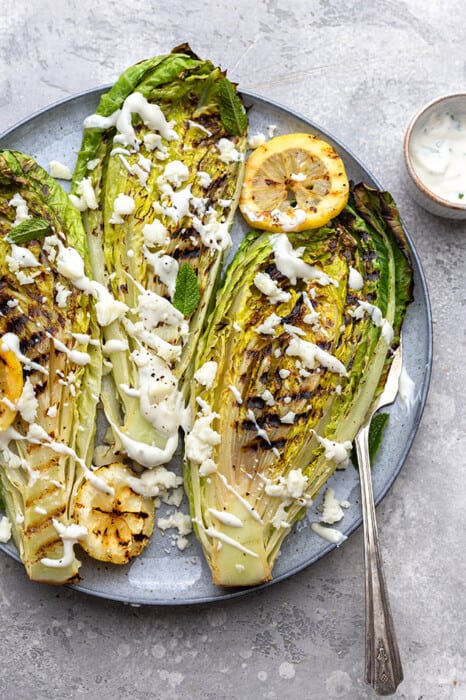 Grilled Romaine Salad - Life Made Sweeter