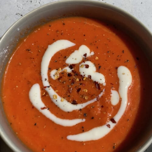 Roasted Red Pepper Soup | Life Made Sweeter
