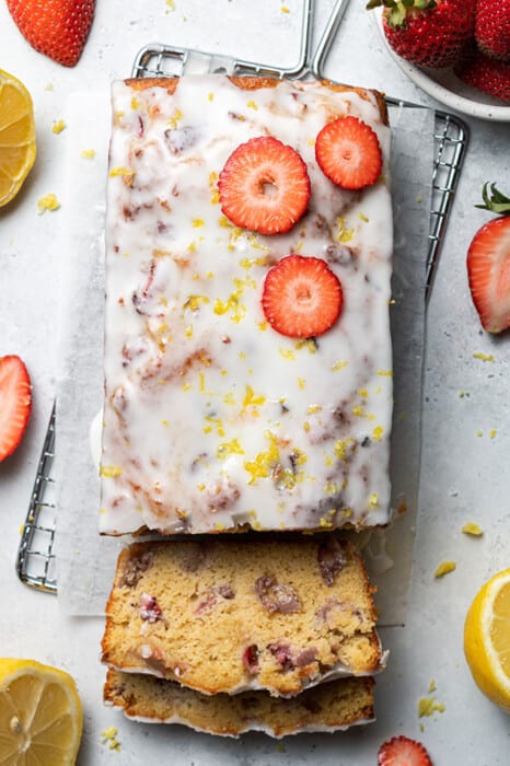 The Best Strawberry Lemon Loaf Cake - Life Made Sweeter