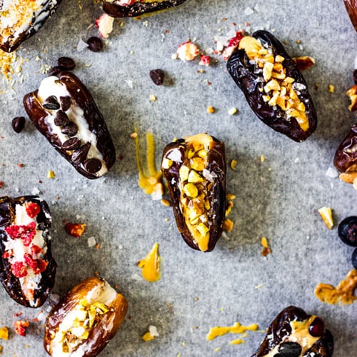 Stuffed Dates 8 Ways - Easy Healthy Snack & Appetizers