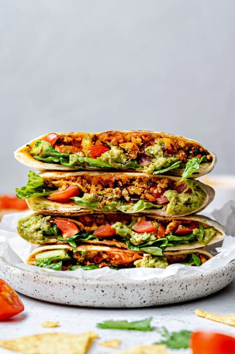 Vegetarian Crunchwrap - Life Made Sweeter