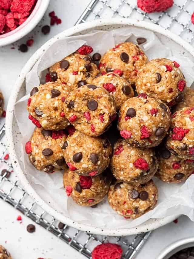 Raspberry Protein Balls - Life Made Sweeter